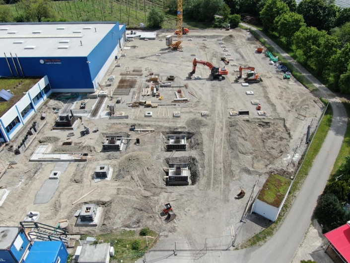 UNSER BAUFORTSCHRITT IM JULI | Max Müller Logistik & Spedition